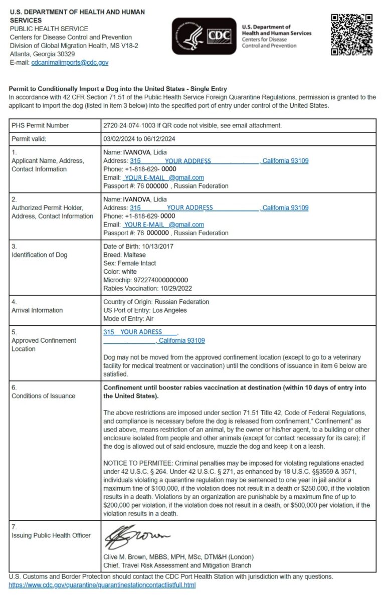 Transporting animals to the USA - Deloropets